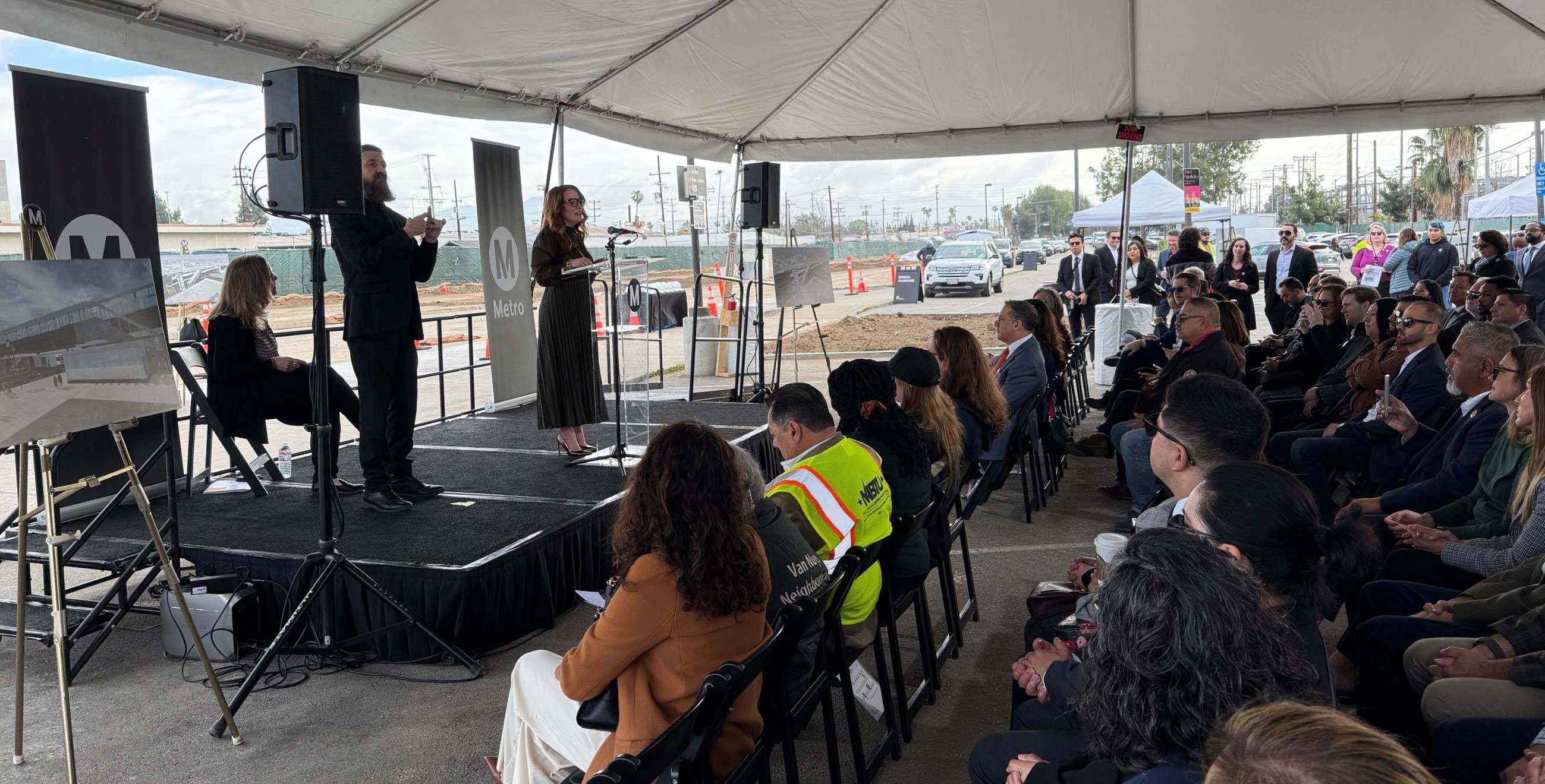 Metro Breaks Ground on G Line Busway Construction - Streetsblog Los Angeles